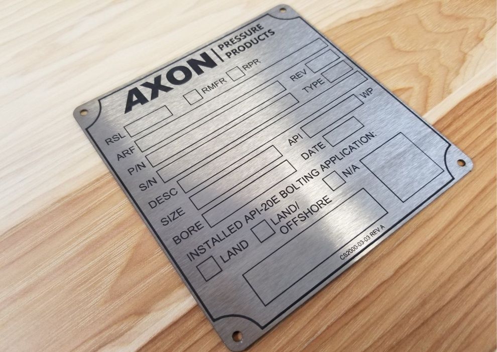 Placute inox gravate laser